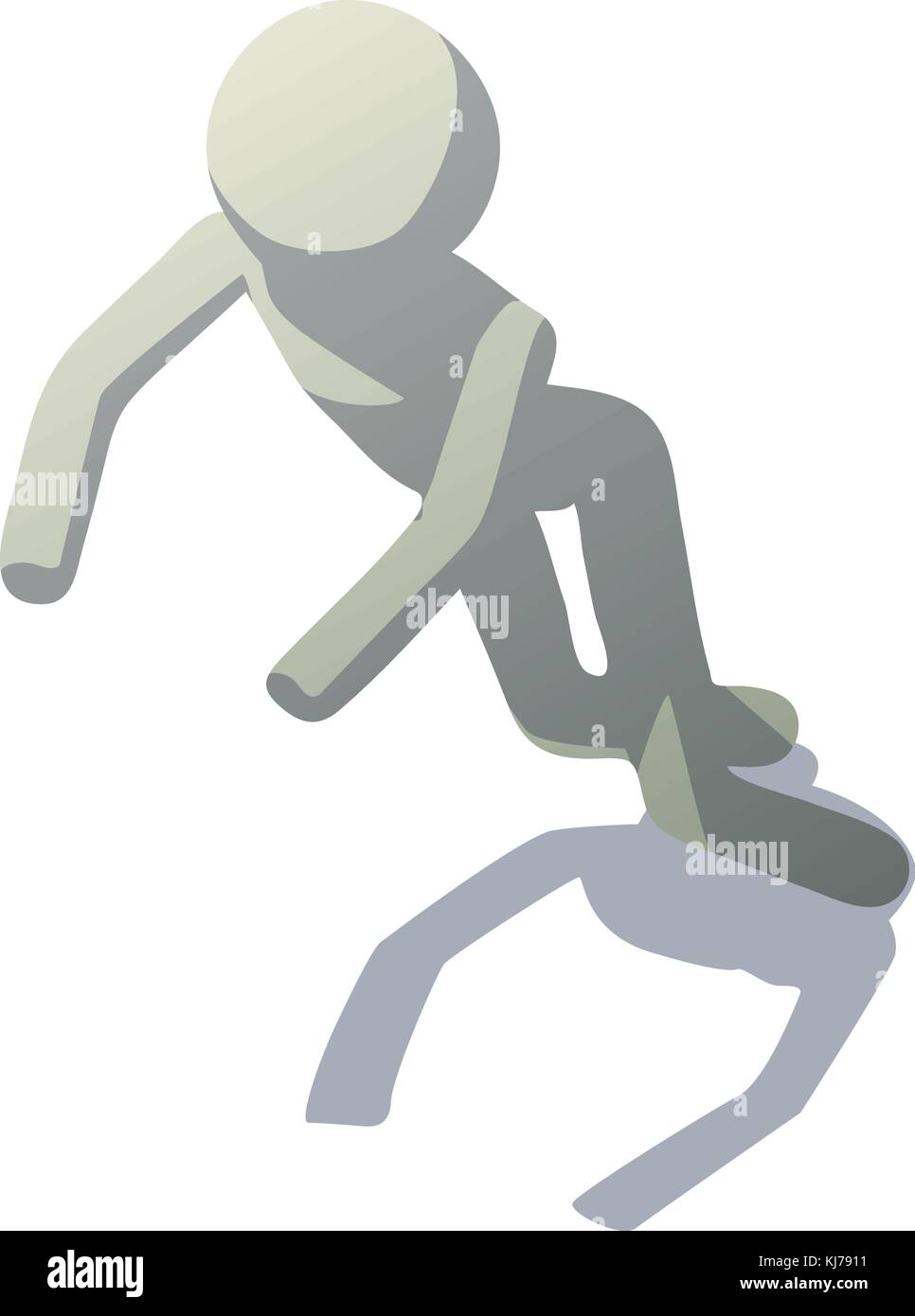 Stick man stumbling icon, isometric style Stock Vector Image & Art - Alamy