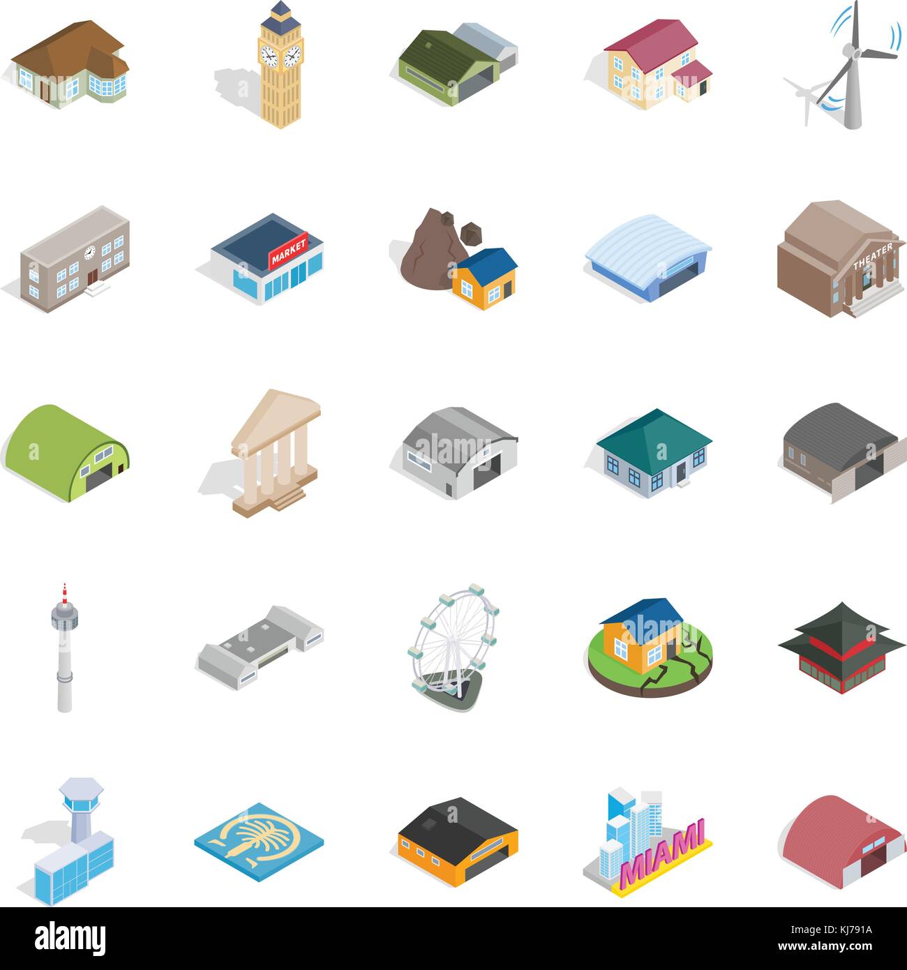 Mounting icons set, isometric style Stock Vector Image & Art - Alamy