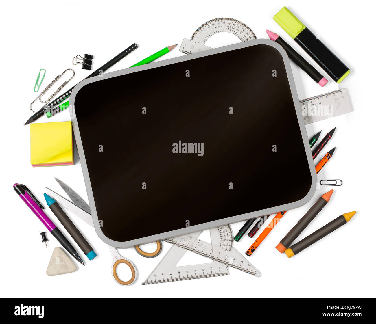 Top view business objects Cut Out Stock Images & Pictures - Alamy