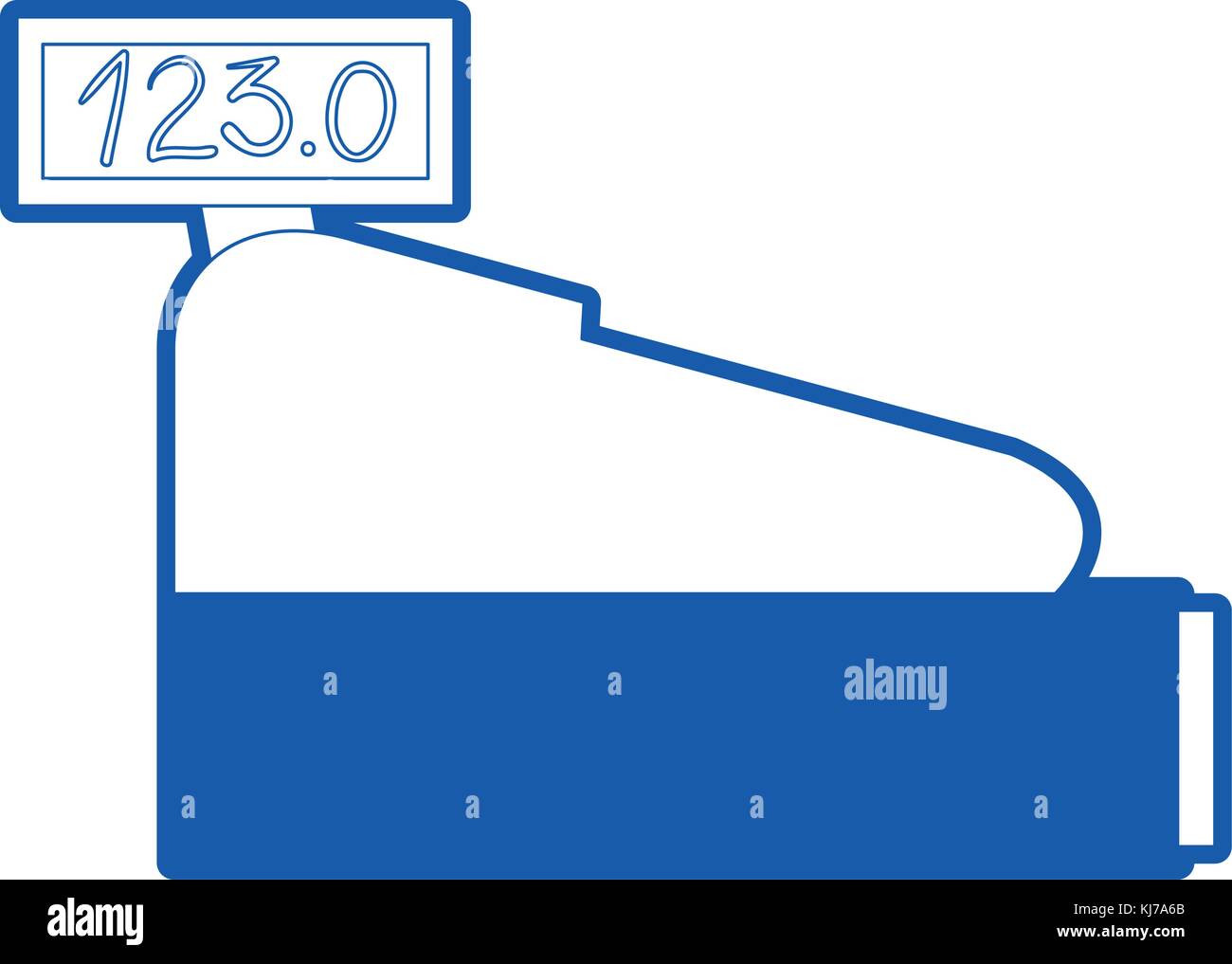 Paying in counter Stock Vector Images - Alamy