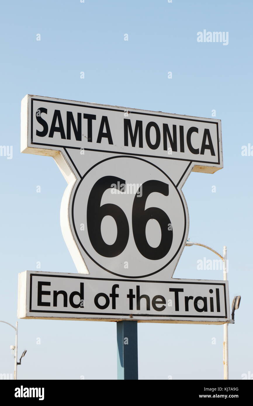 End of route 66 hi-res stock photography and images - Alamy