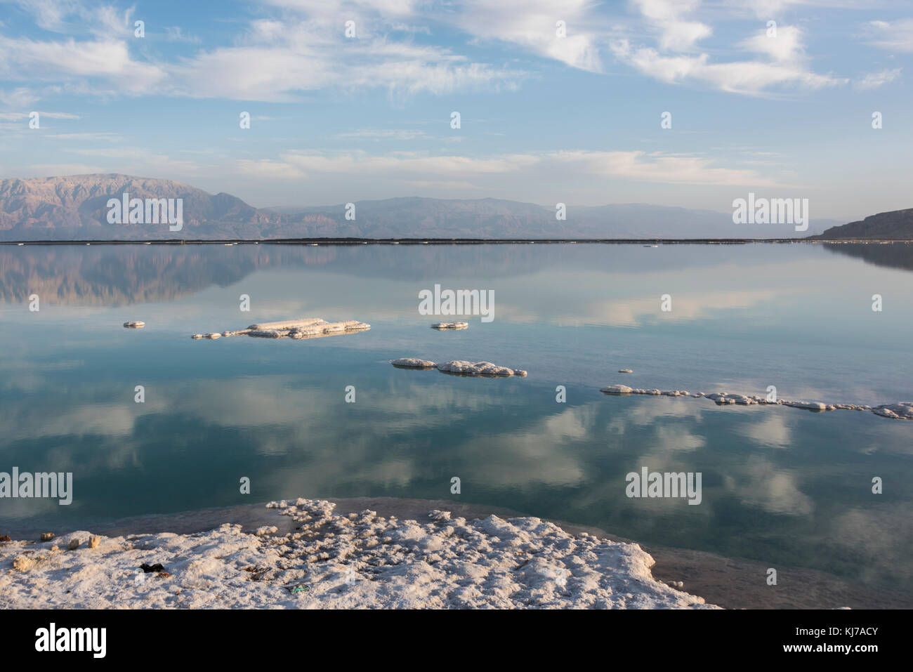 Scenic view of salt lake, Dead Sea, Israel Stock Photo - Alamy