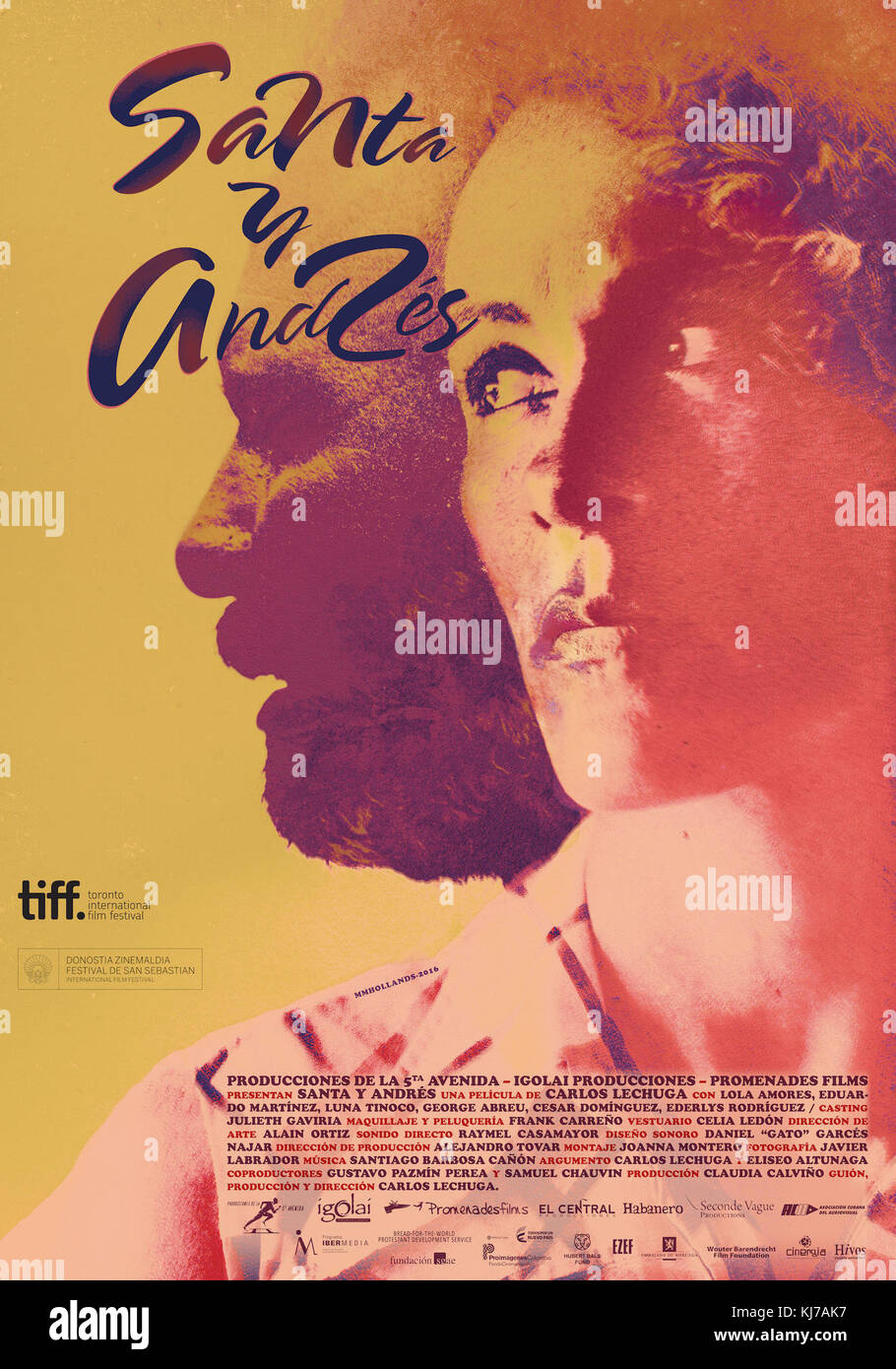 SANTA & ANDRES, (aka SANTA Y ANDRES), poster in Spanish, from left ...