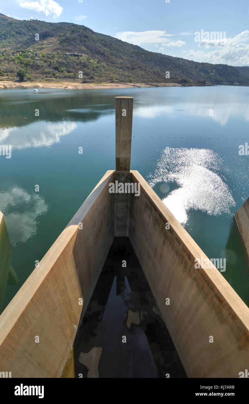 View from the Maguga Dam. Maguga Dam is a dam on the Komati River in ...