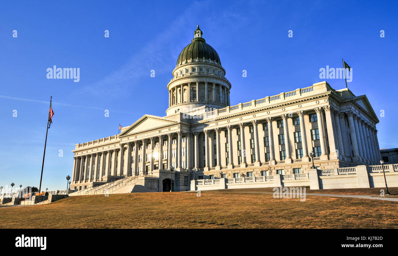 State Capitol Building in Salt Lake City, Utah. The building houses the ...