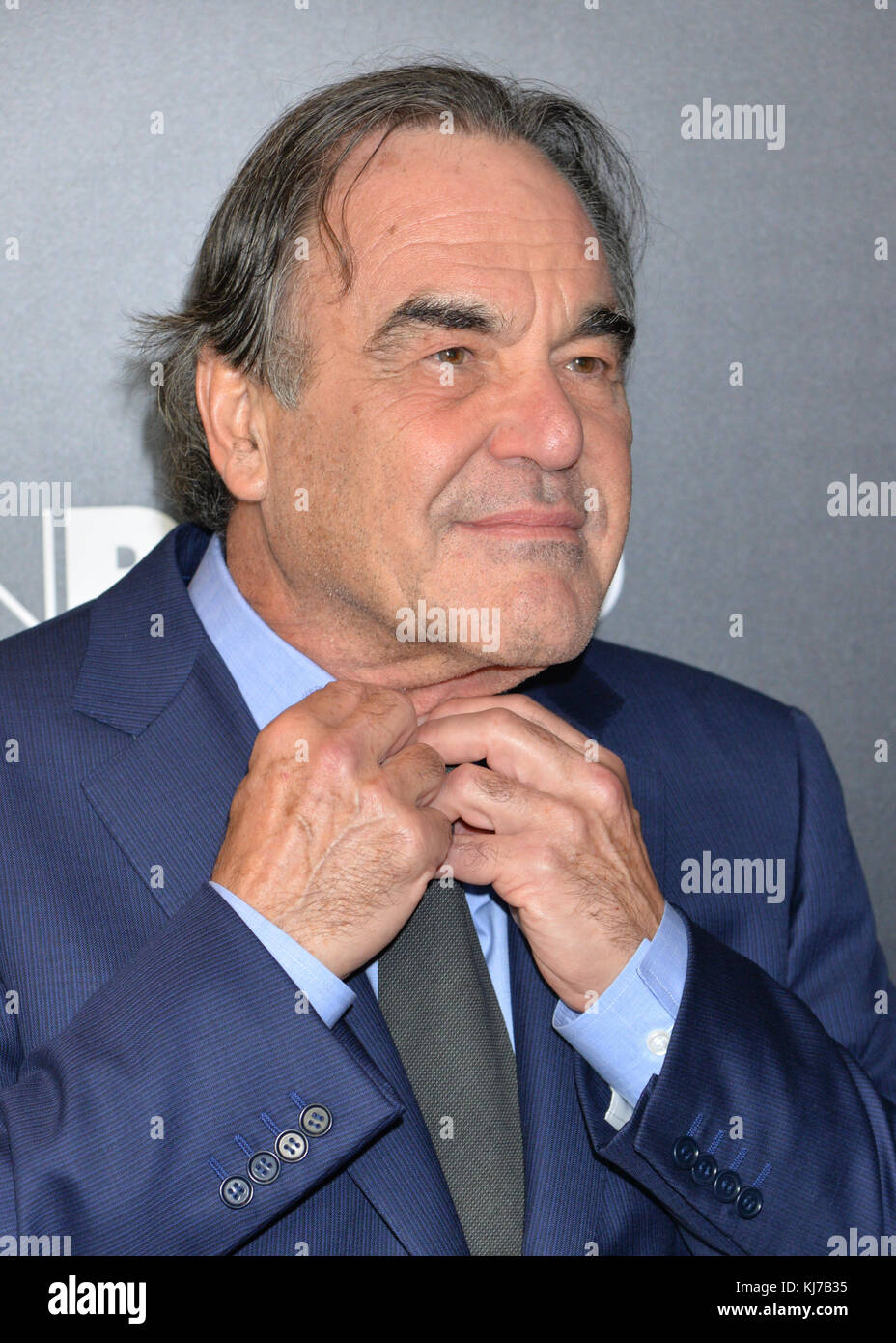 Director Oliver Stone attends the 'Snowden' New York premiere at AMC ...