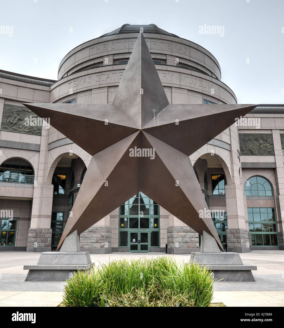 Texas Star in front of the Bob Bullock Texas State History Museum in ...