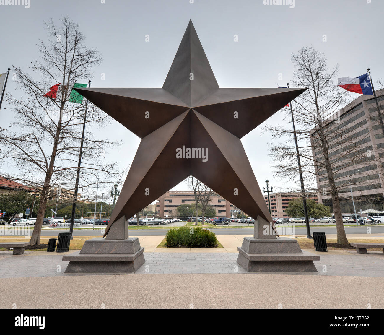 Texas Star in front of the Bob Bullock Texas State History Museum in ...