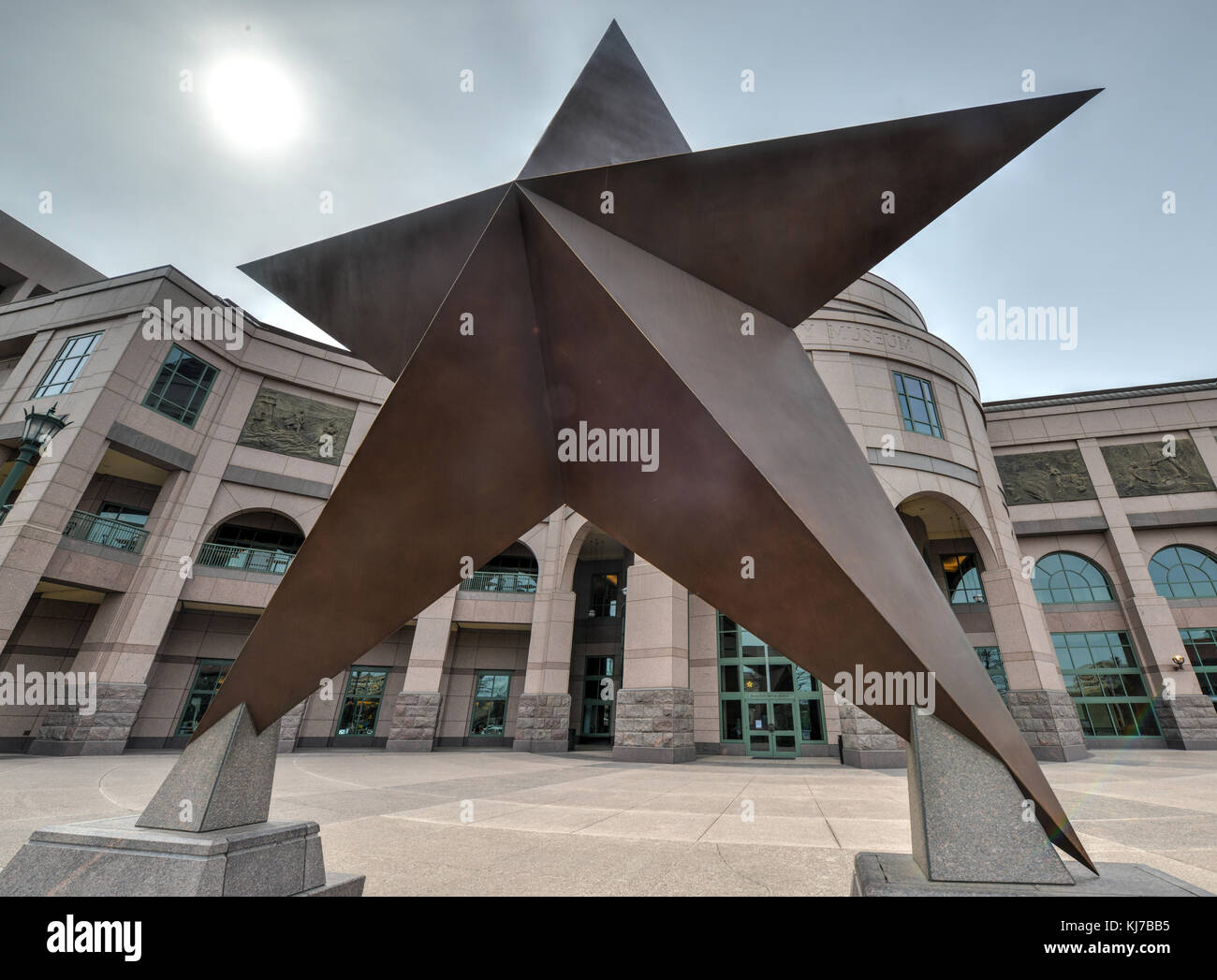 Texas Star in front of the Bob Bullock Texas State History Museum in ...