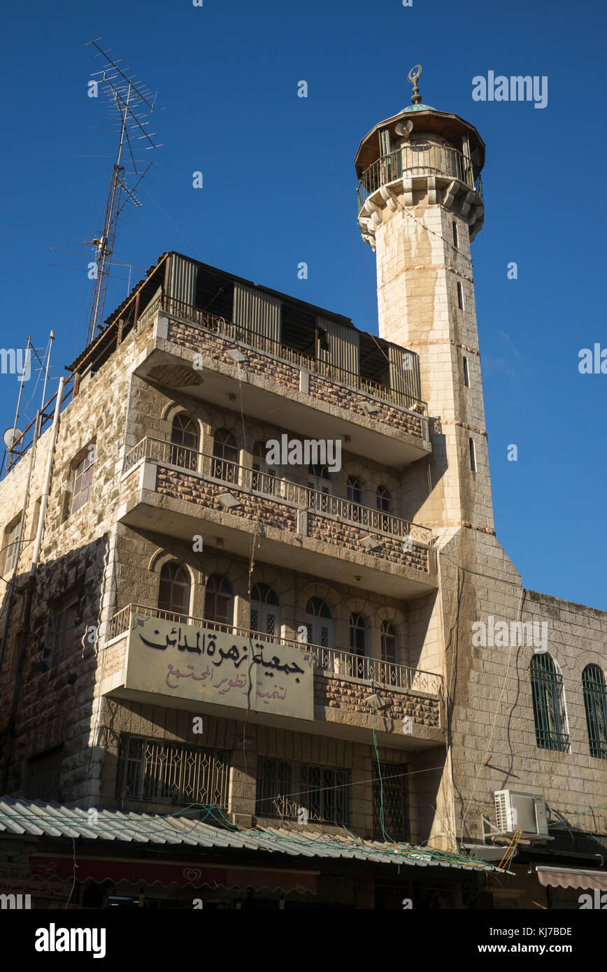 Mosque in Muslim neighborhood, Old City, Jerusalem, Israel Stock Photo ...