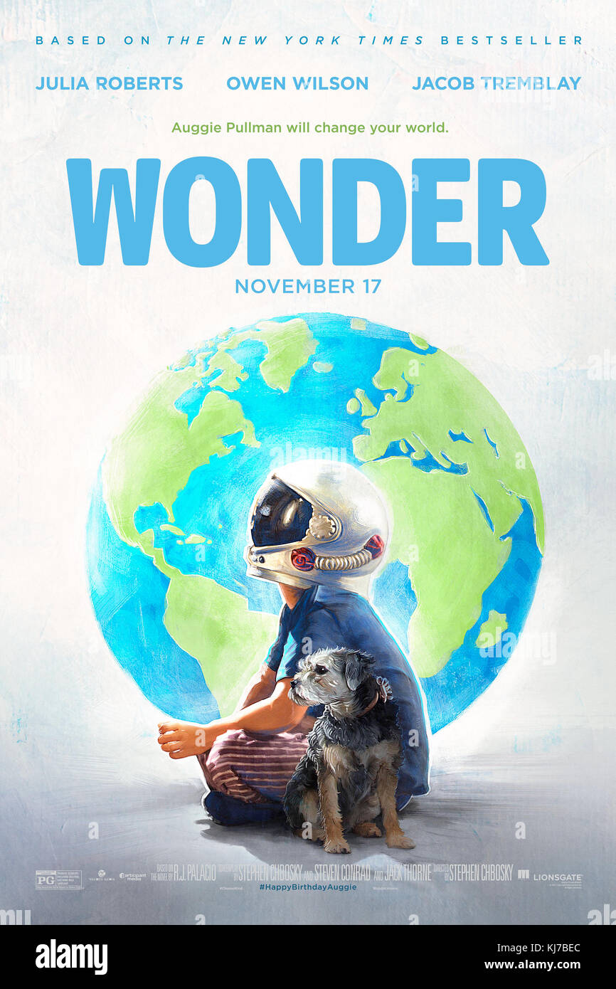WONDER, US poster, Jacob Tremblay, 2017. © Lionsgate /Courtesy Everett ...