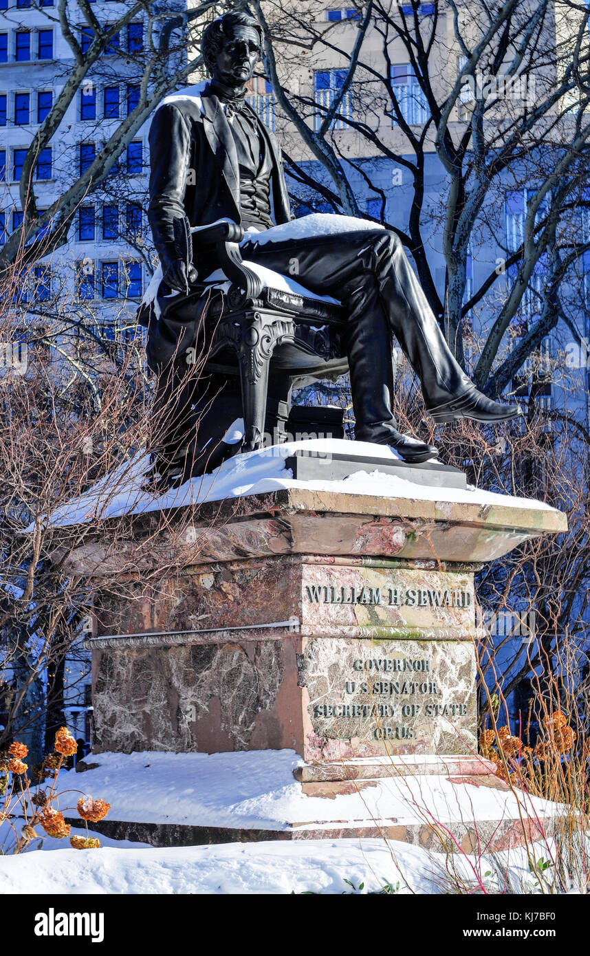 William H. Seward statue at Madison Square Park. He served as the 12th ...