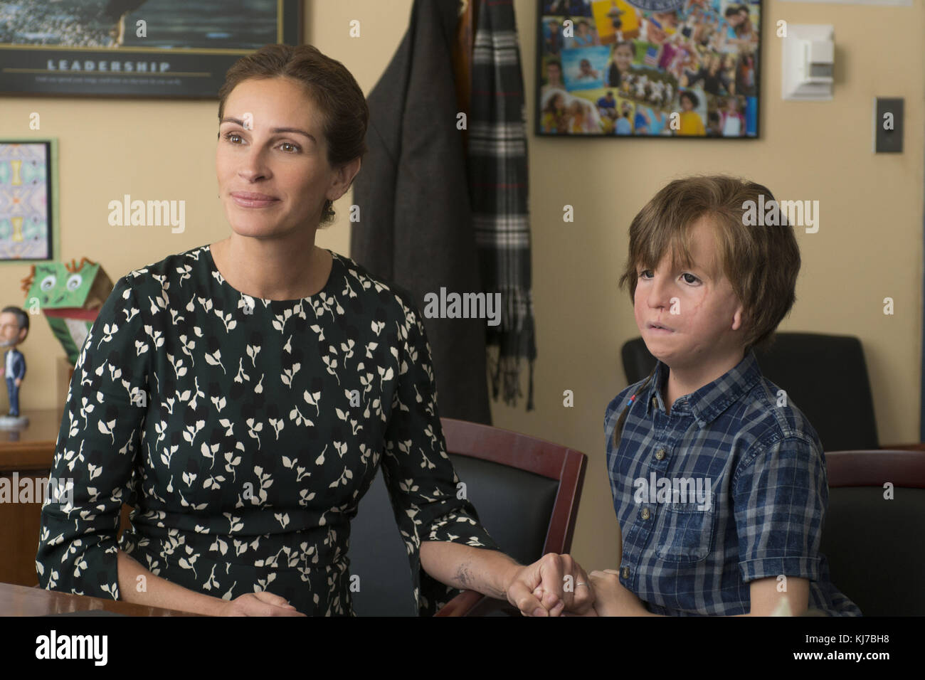 WONDER, from left: Julia Roberts, Jacob Tremblay, 2017. ph: Dale ...