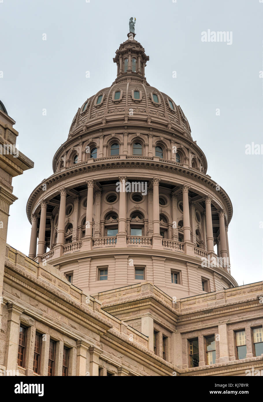 The Texas State Capitol Building in downtown Austin. The building was ...