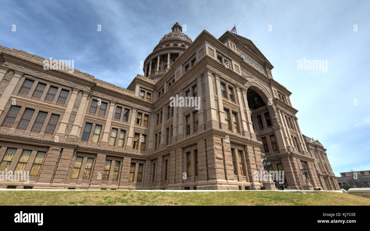 The Texas State Capitol Building in downtown Austin. The building was ...