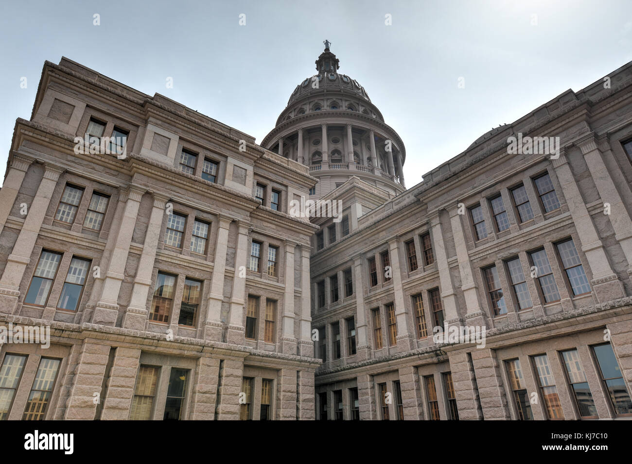 The Texas State Capitol Building in downtown Austin. The building was ...