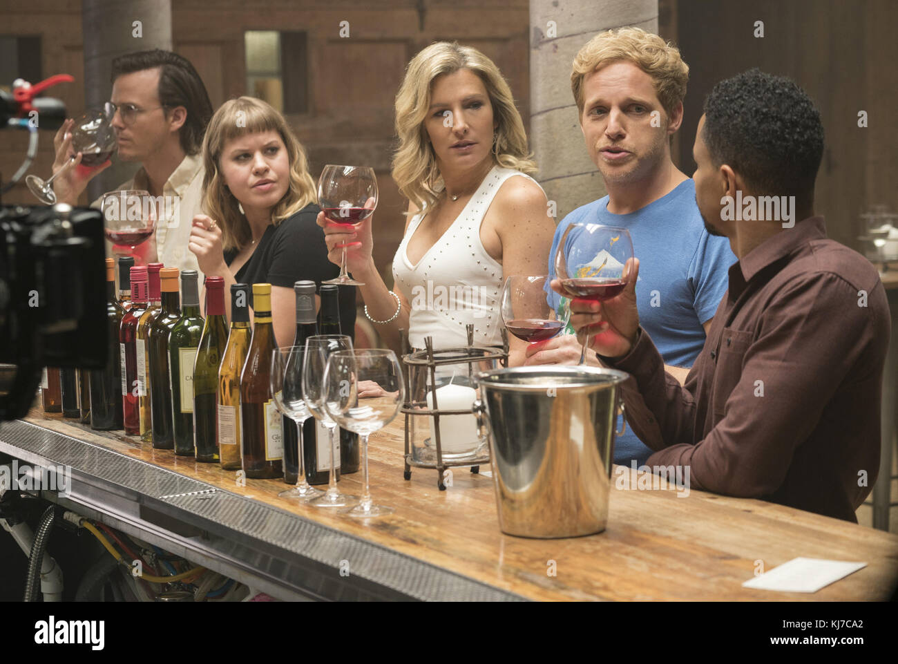 YOU'RE THE WORST, l-r: Whitmer Thomas, Emily Althaus, Lucy Montgomery ...