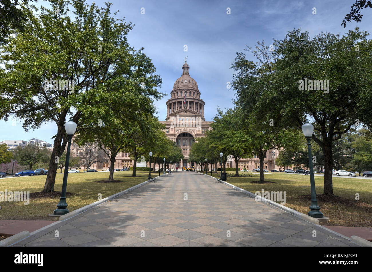 The Texas State Capitol Building in downtown Austin. The building was ...