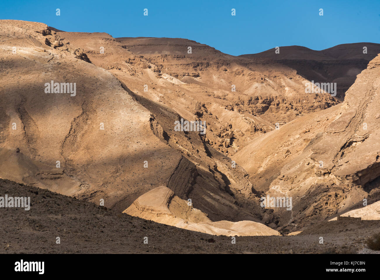 Rock formations in desert, Negev Desert, Israel Stock Photo - Alamy