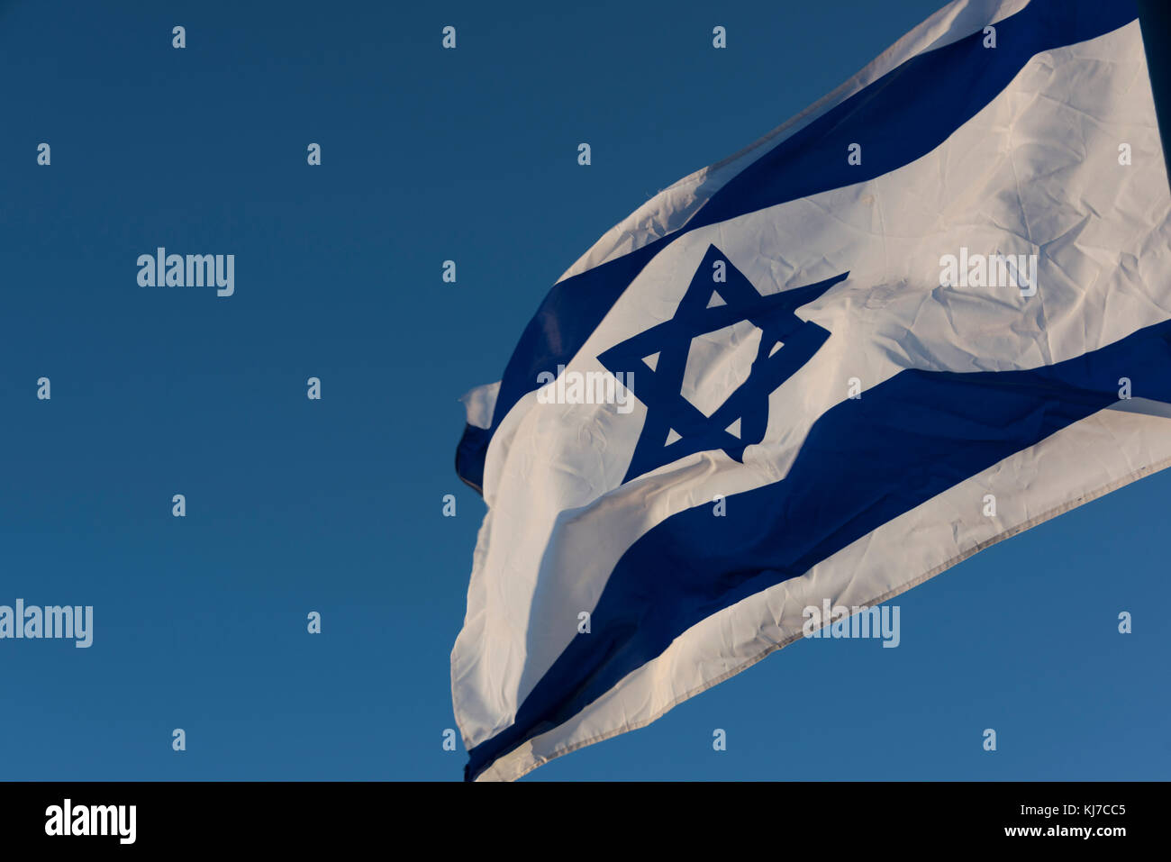 Close-up of Israeli Flag, Israel Stock Photo - Alamy