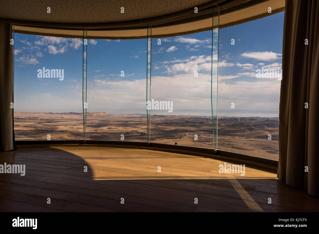 Desert seen from museum, Ilan Ramon Museum and Memorial, Makhtesh Ramon ...