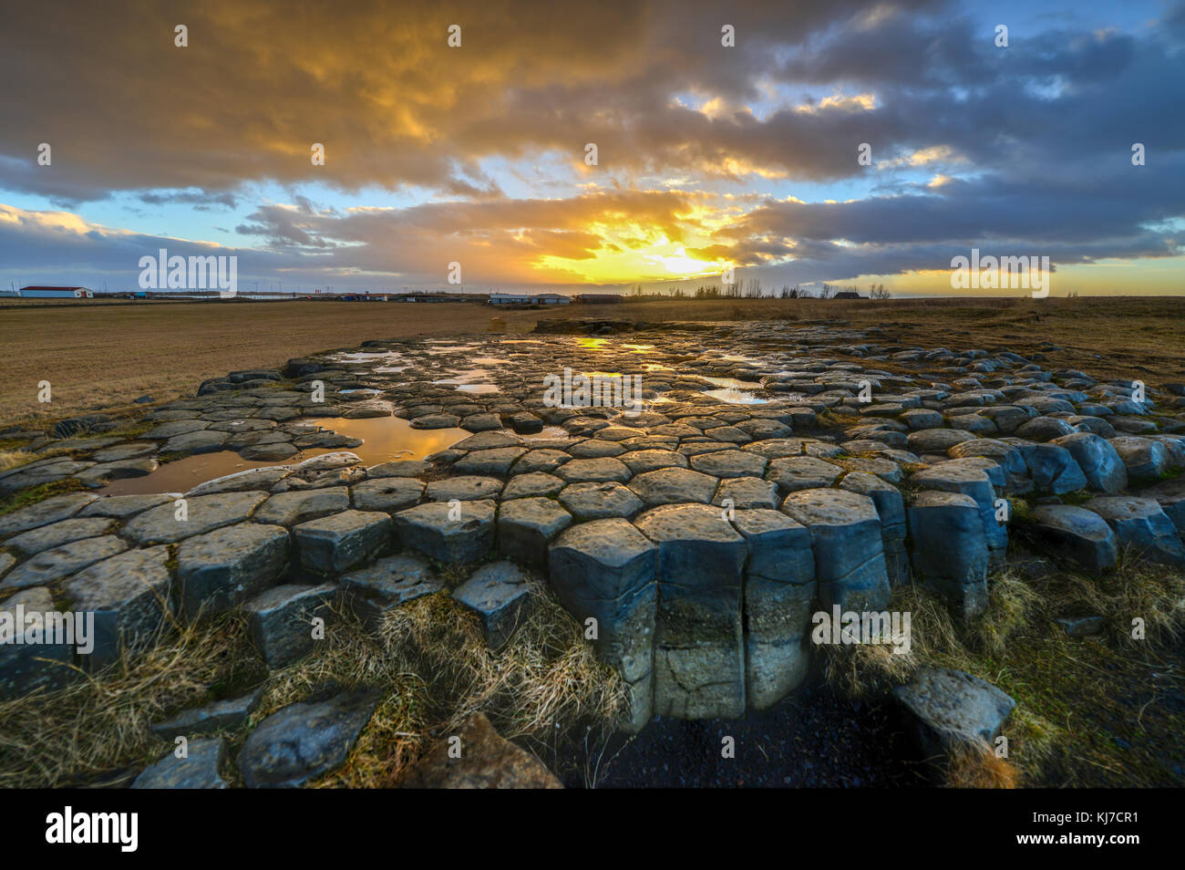 Kirkjugolf (The Church Floor) is the field just east of ...