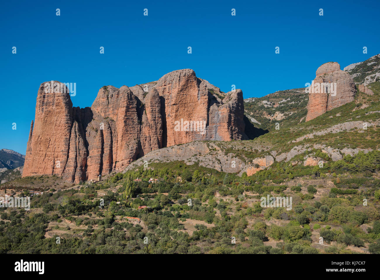 Mountain Landscape Mallos de Riglos in Huesca province, Aragon, Spain ...