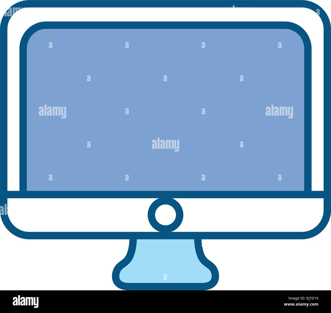 computer monitor icon over white background vector illustration Stock ...