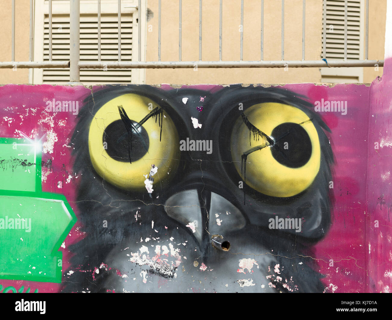 Graffiti of animal on wall, Florentin, Tel Aviv, Israel Stock Photo - Alamy