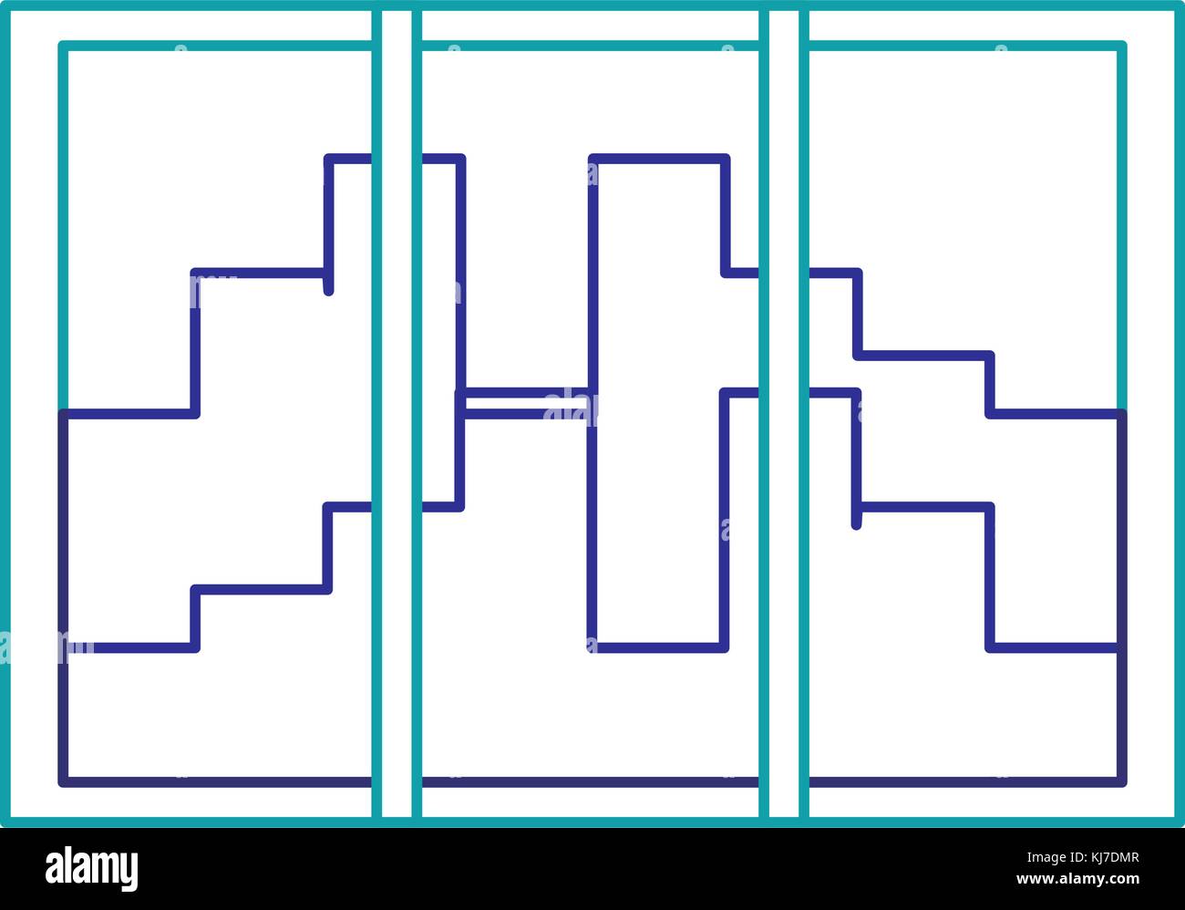 Window of interior home house and view theme Isolated design Vector ...
