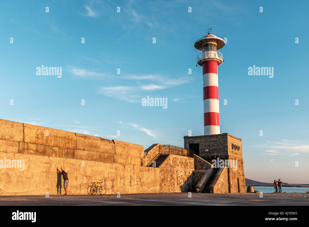 The Lighthouse in Burgas ,Black Sea, Bulgaria Stock Photo - Alamy