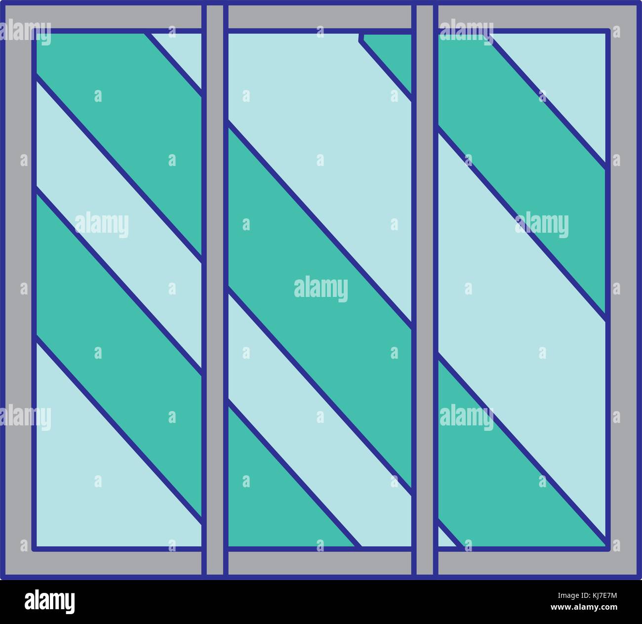 Window of interior home house and view theme Isolated design Vector ...