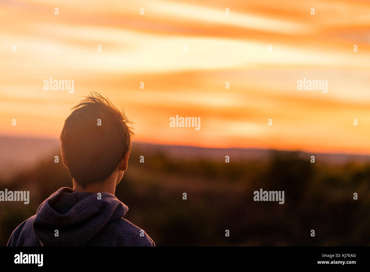 portrait with an Asian young man at sunset Stock Photo - Alamy