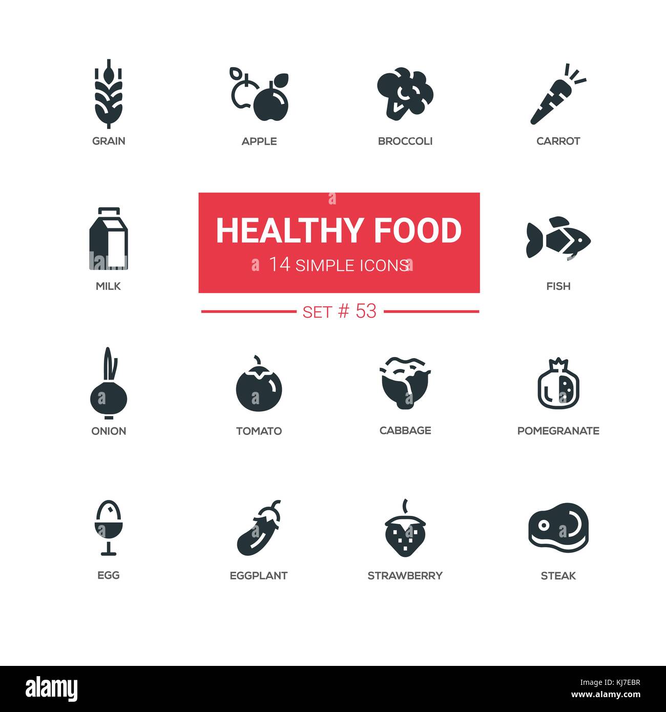 Healthy lifestyle set icons Stock Vector Images - Alamy