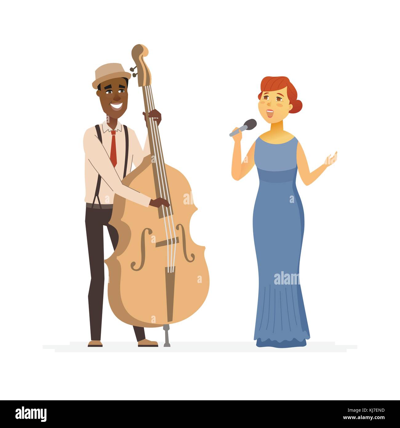 Musicians - cartoon people characters illustration Stock Vector Image ...
