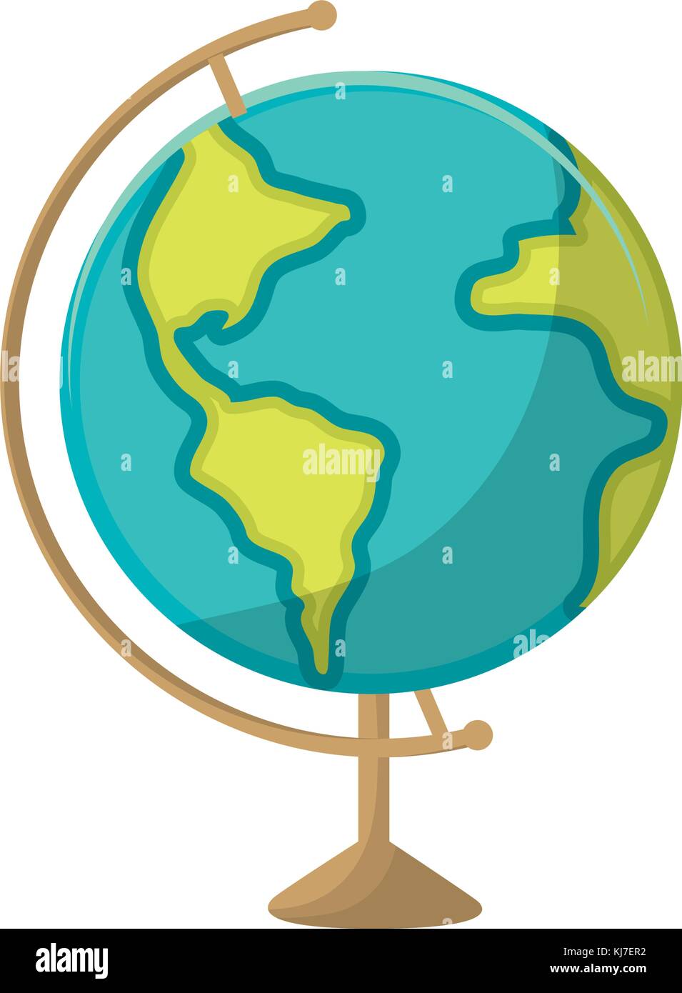 Planet sphere of earth world and map theme Isolated design Vector ...