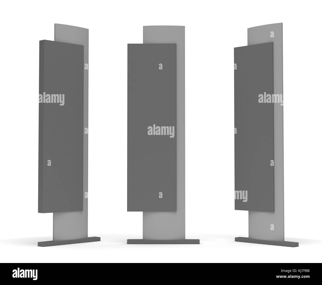 Blank Sign Tower (Isolated on white background Stock Photo - Alamy