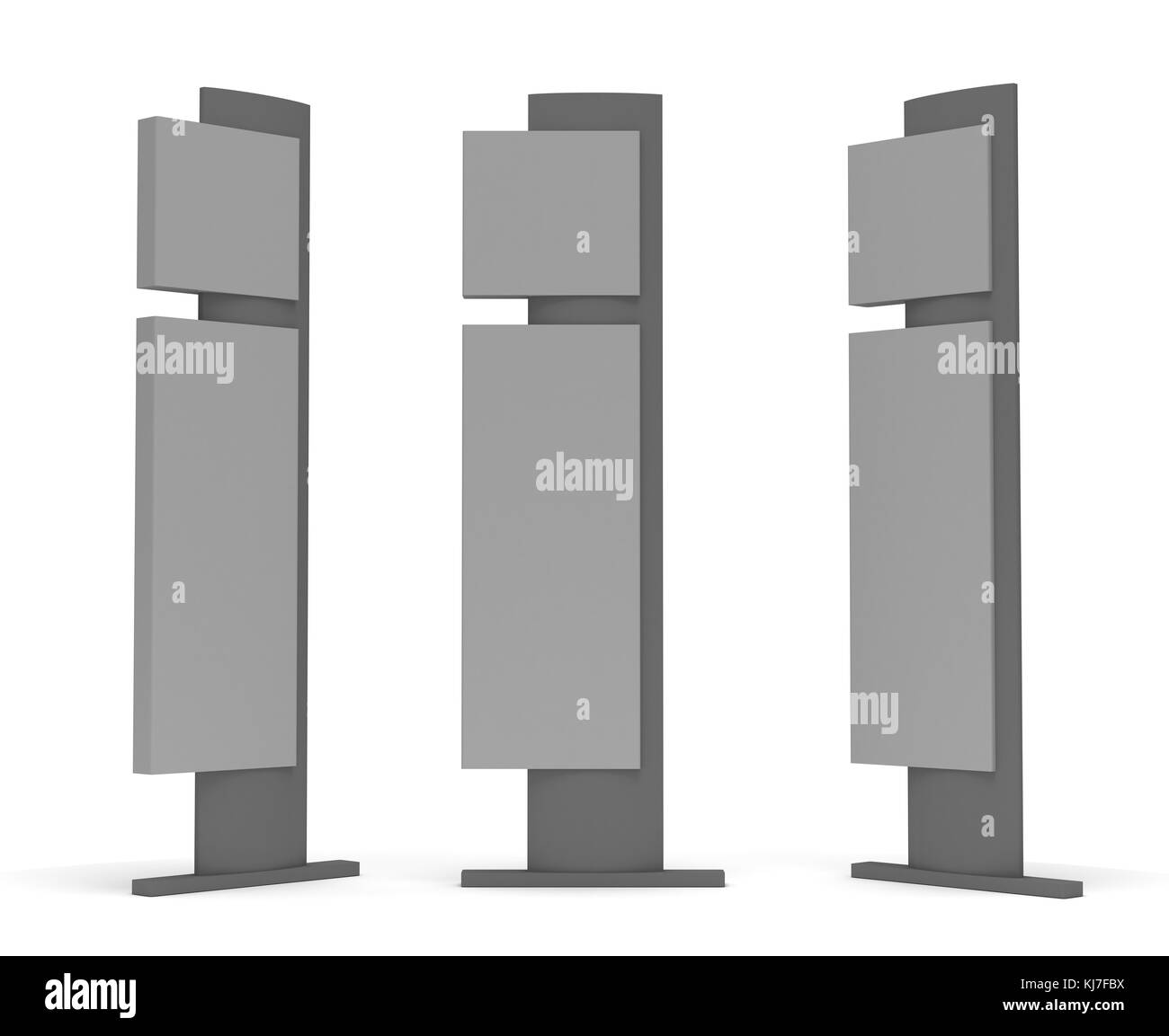 Blank Sign Tower (Isolated on white background Stock Photo - Alamy