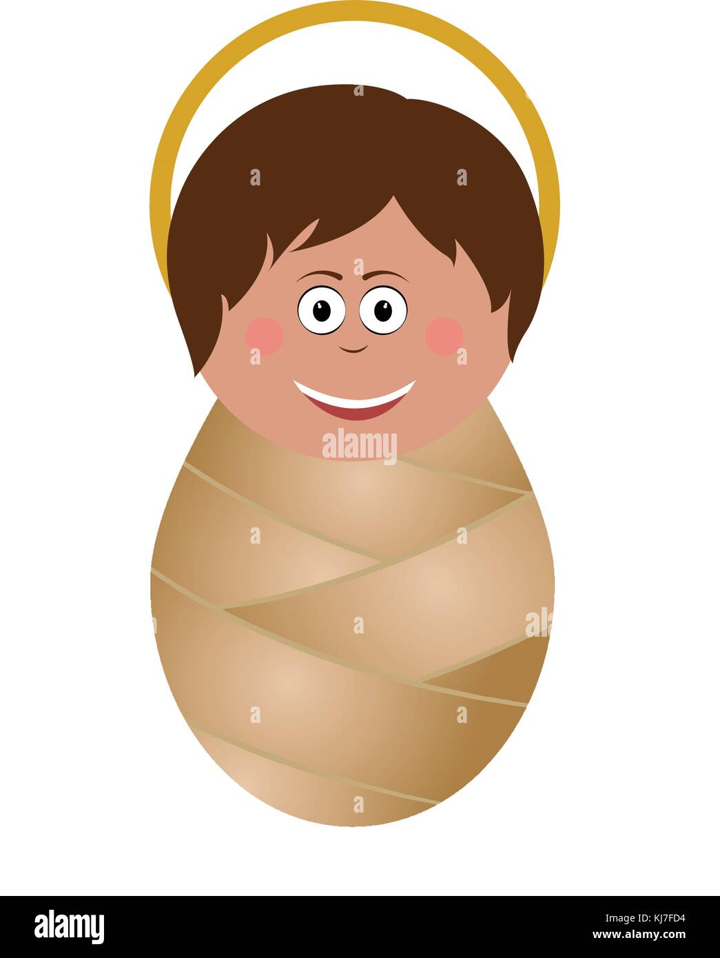 Baby jesus cartoon icon vector hi-res stock photography and images - Alamy