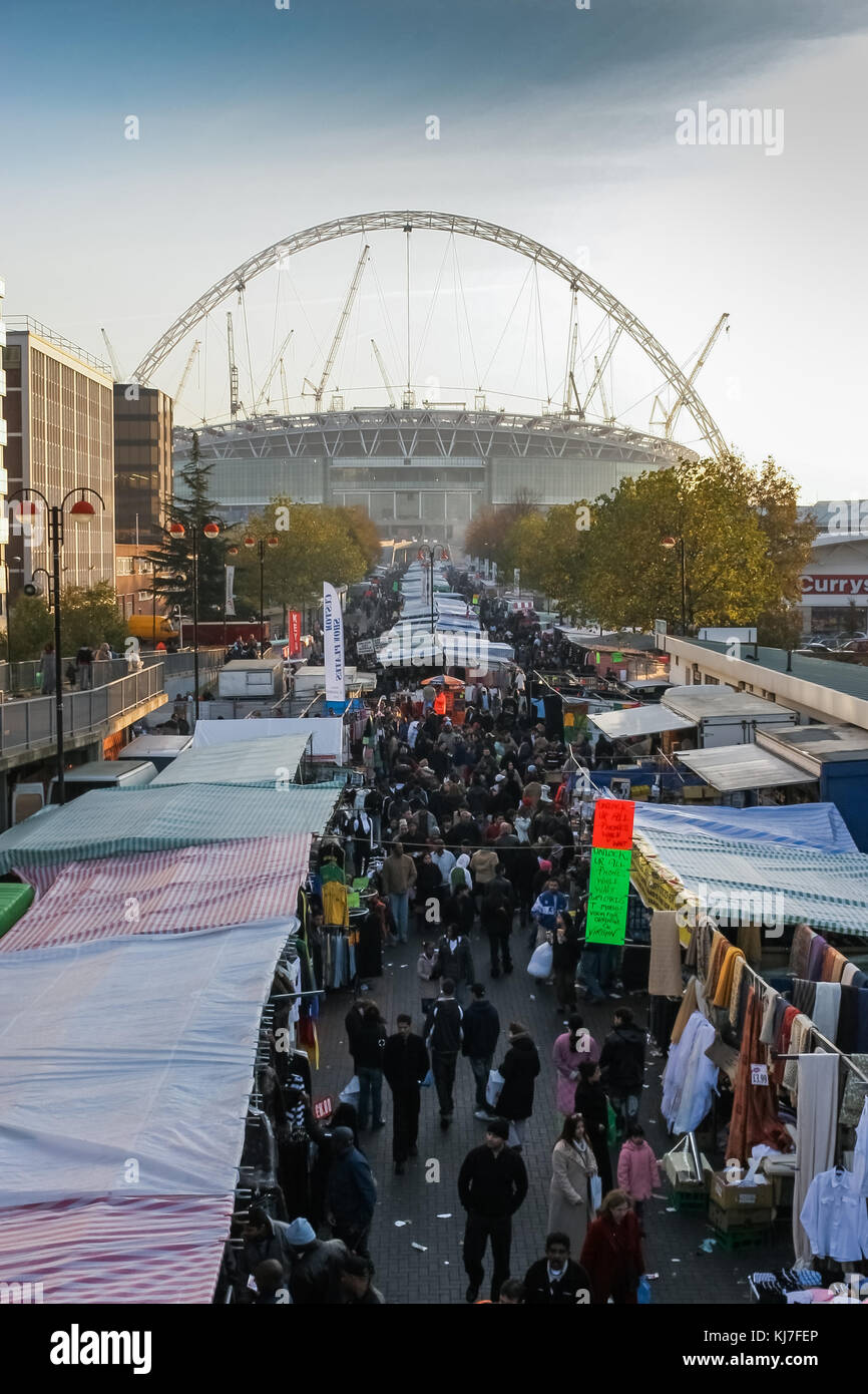 Wembley Stadium Market 2005 Stock Photo - Alamy