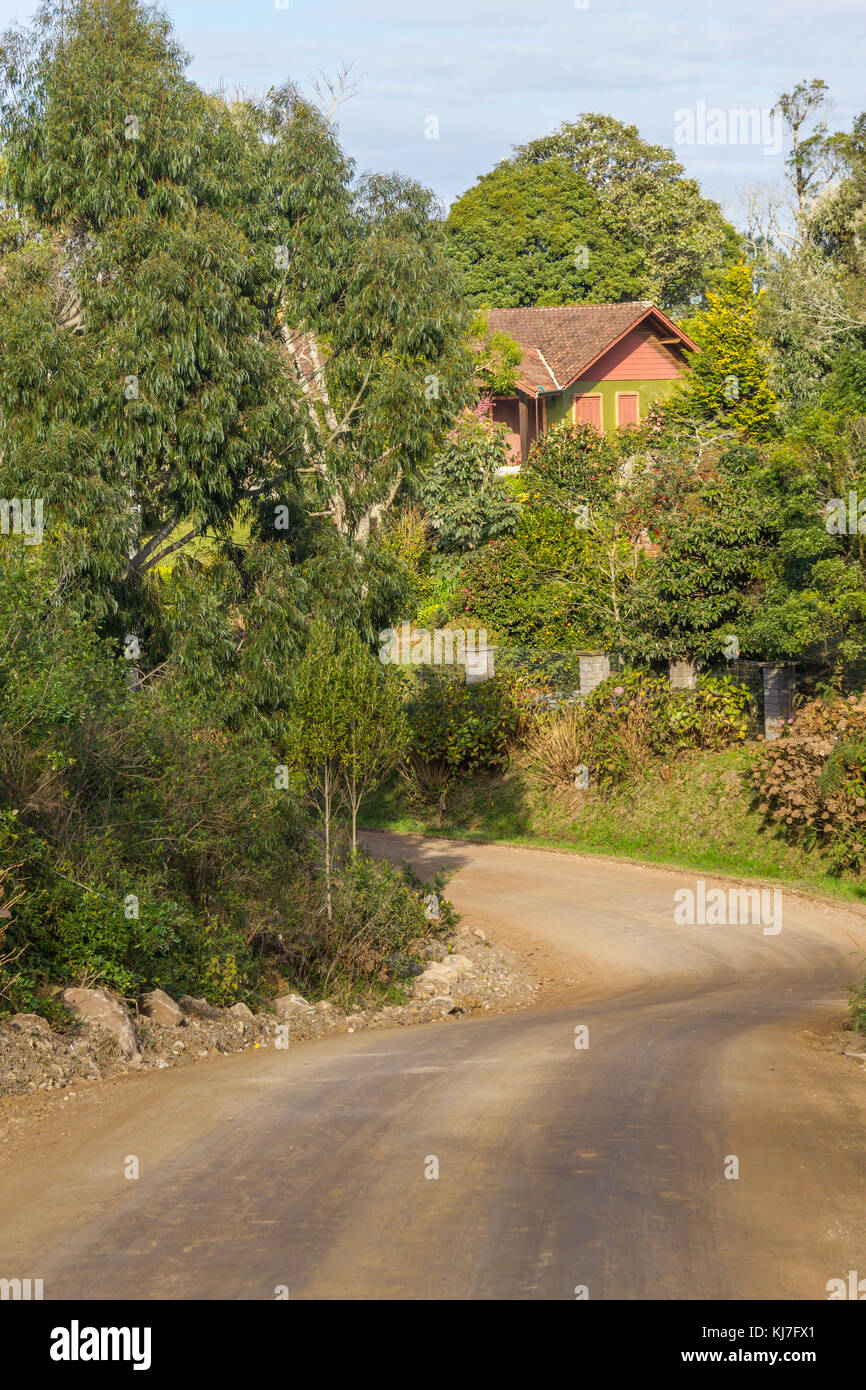 Farm dirty road in Gramado, Rio Grande do Sul, Brazil Stock Photo - Alamy