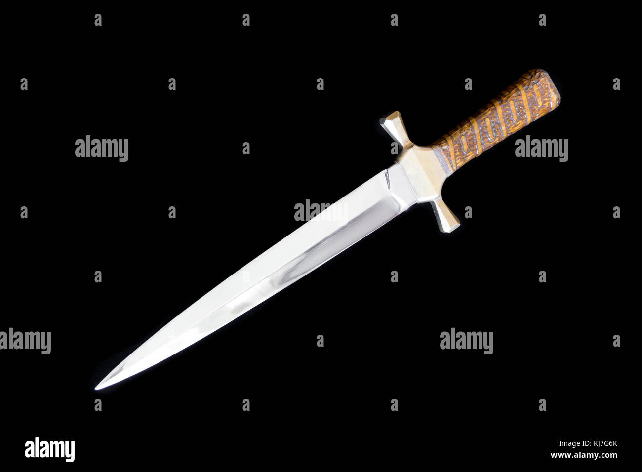 Image of cold weapon on black background Stock Photo - Alamy