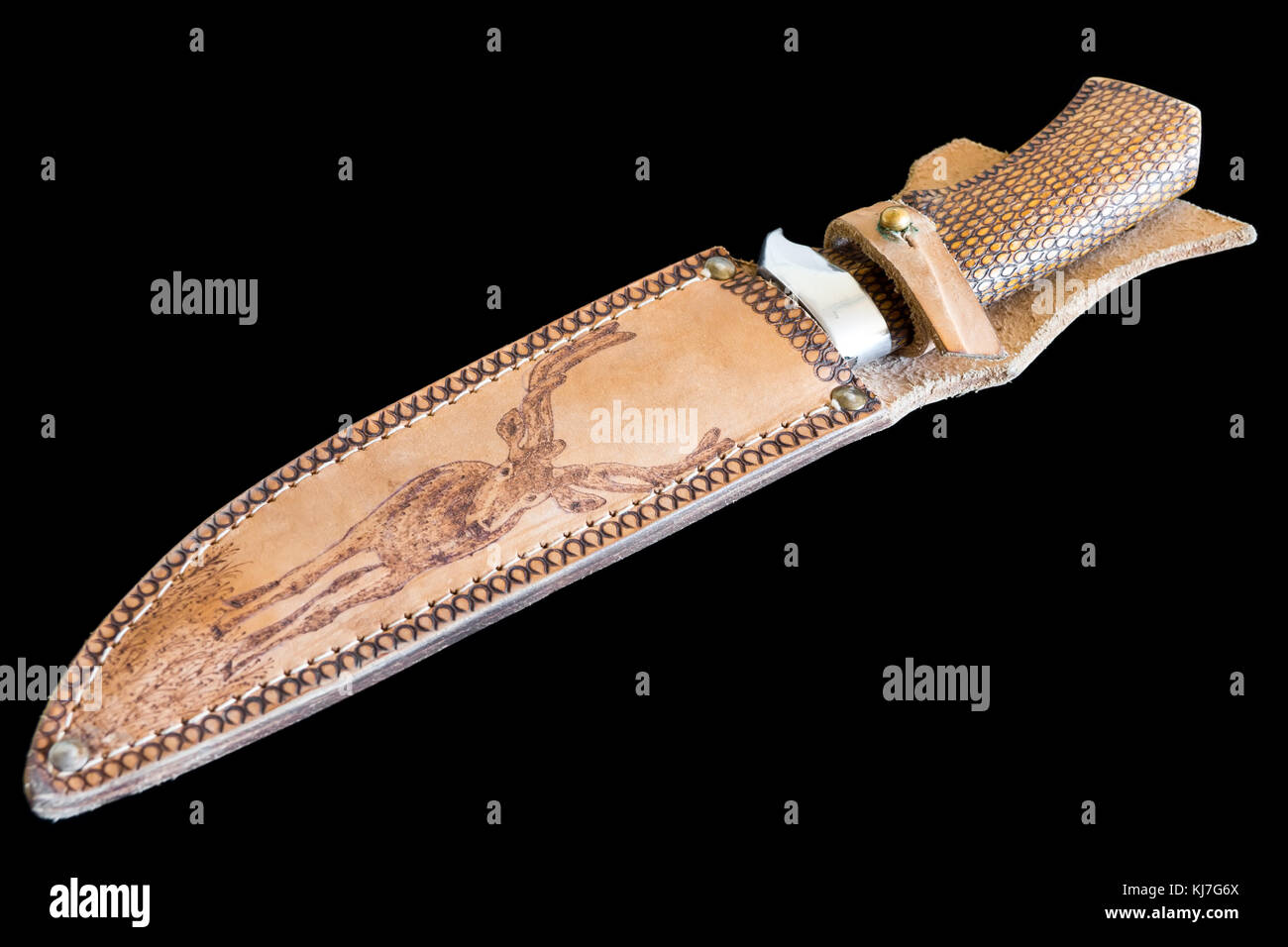 Photo of cold weapon on black background Stock Photo - Alamy