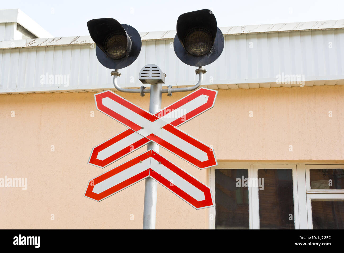 Photo of Russian old railroad traffic light Stock Photo - Alamy