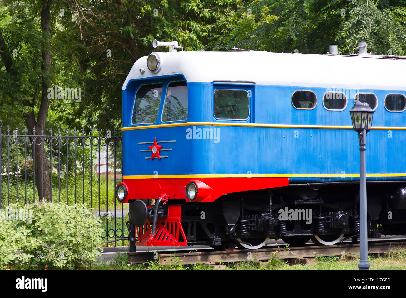Photo of Russian rail road locomotive Stock Photo - Alamy