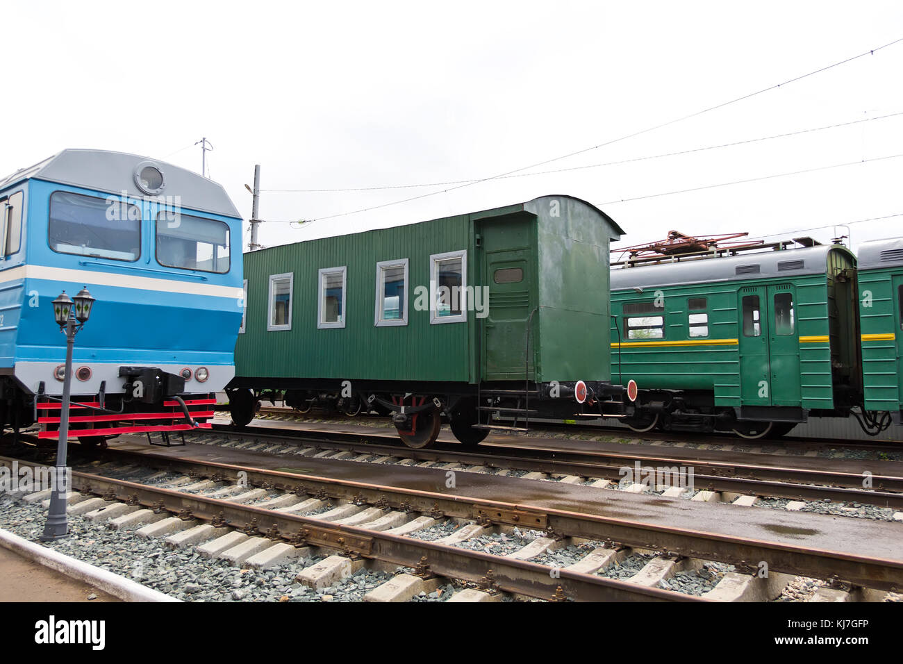 Photo of the Russian rail road coach Stock Photo - Alamy