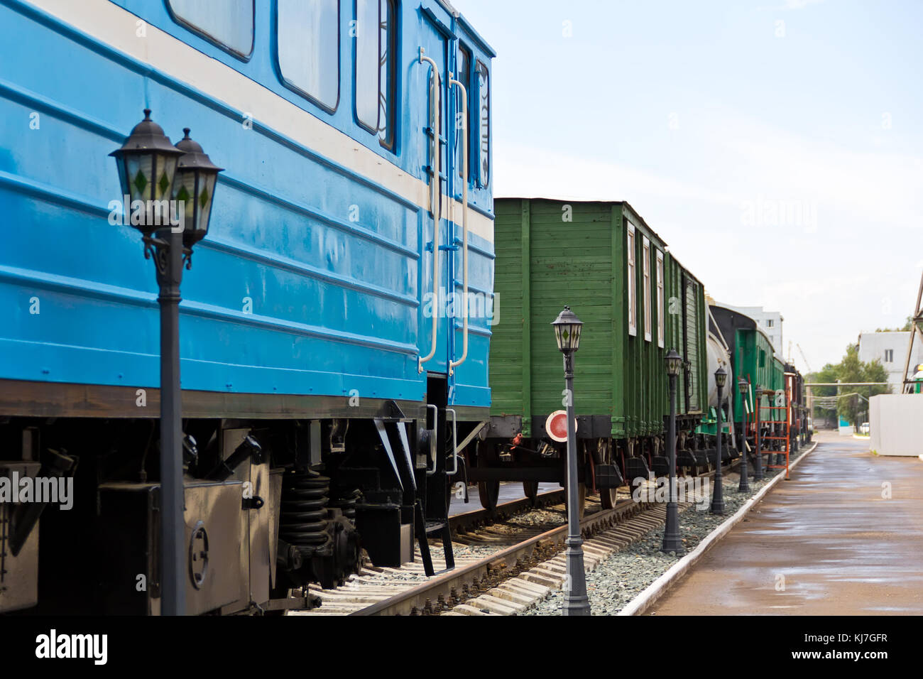 Photo of the Russian rail road coach Stock Photo - Alamy