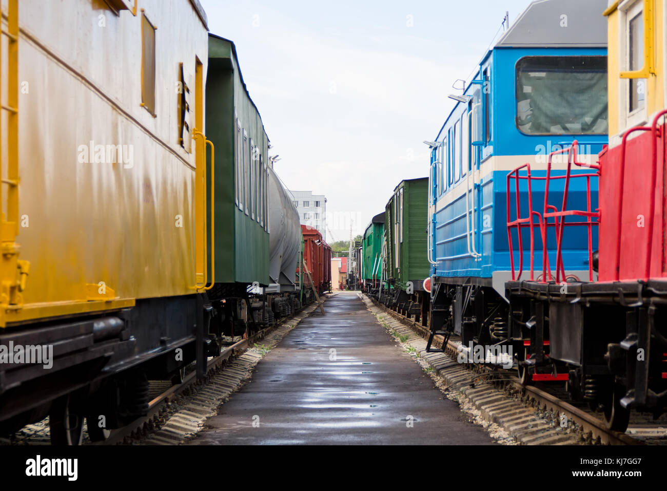 Photo of the Russian rail road coach Stock Photo - Alamy