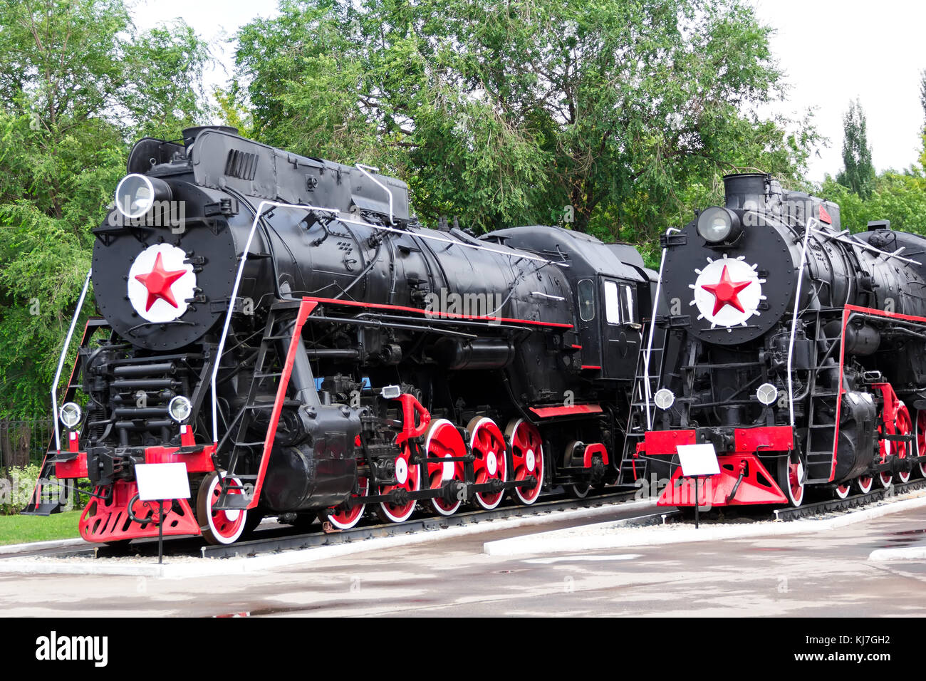 Photo of Russian rail road locomotive Stock Photo - Alamy