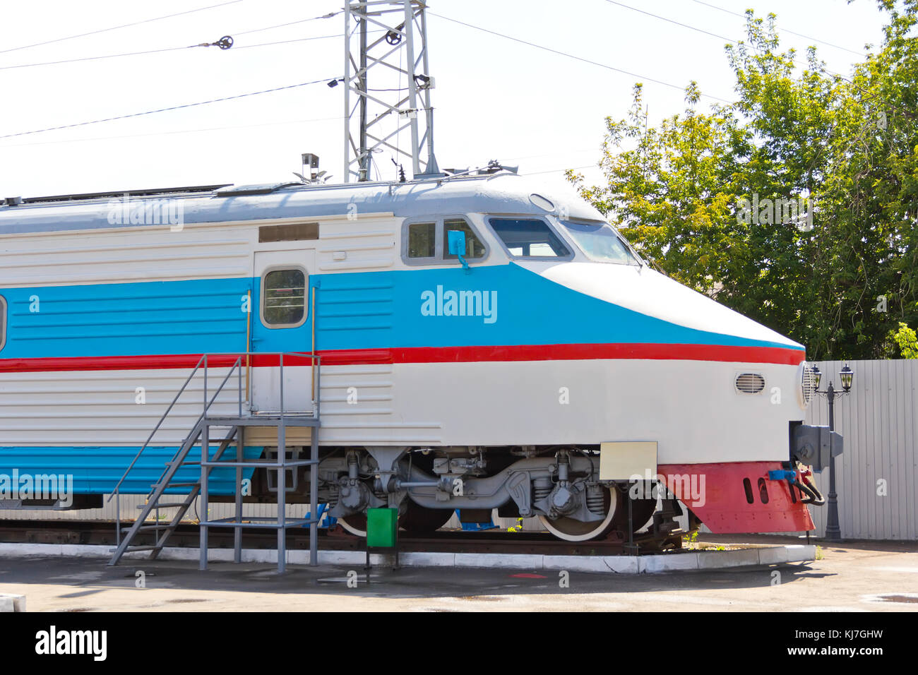 Photo of Russian rail road locomotive Stock Photo - Alamy